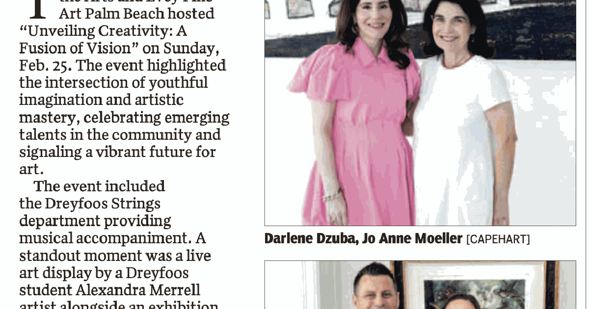 Dreyfoos School of the Arts and Evey Fine Art Palm Beach presented ...